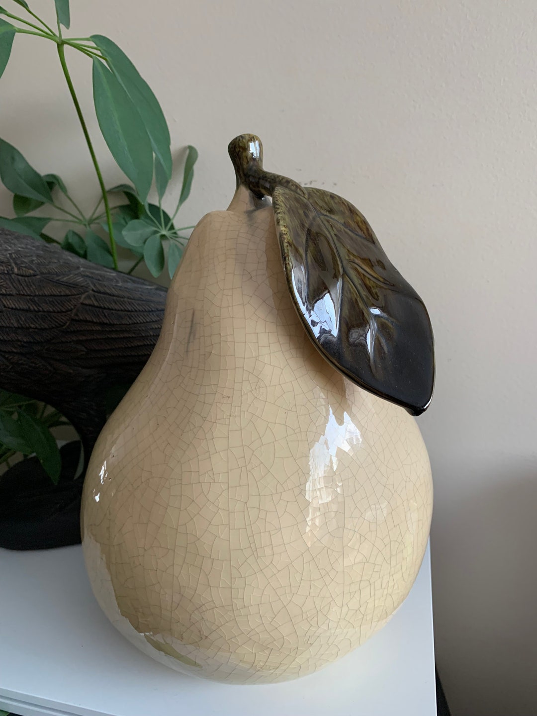 Vintage Ceramic Pear Decor - Etsy