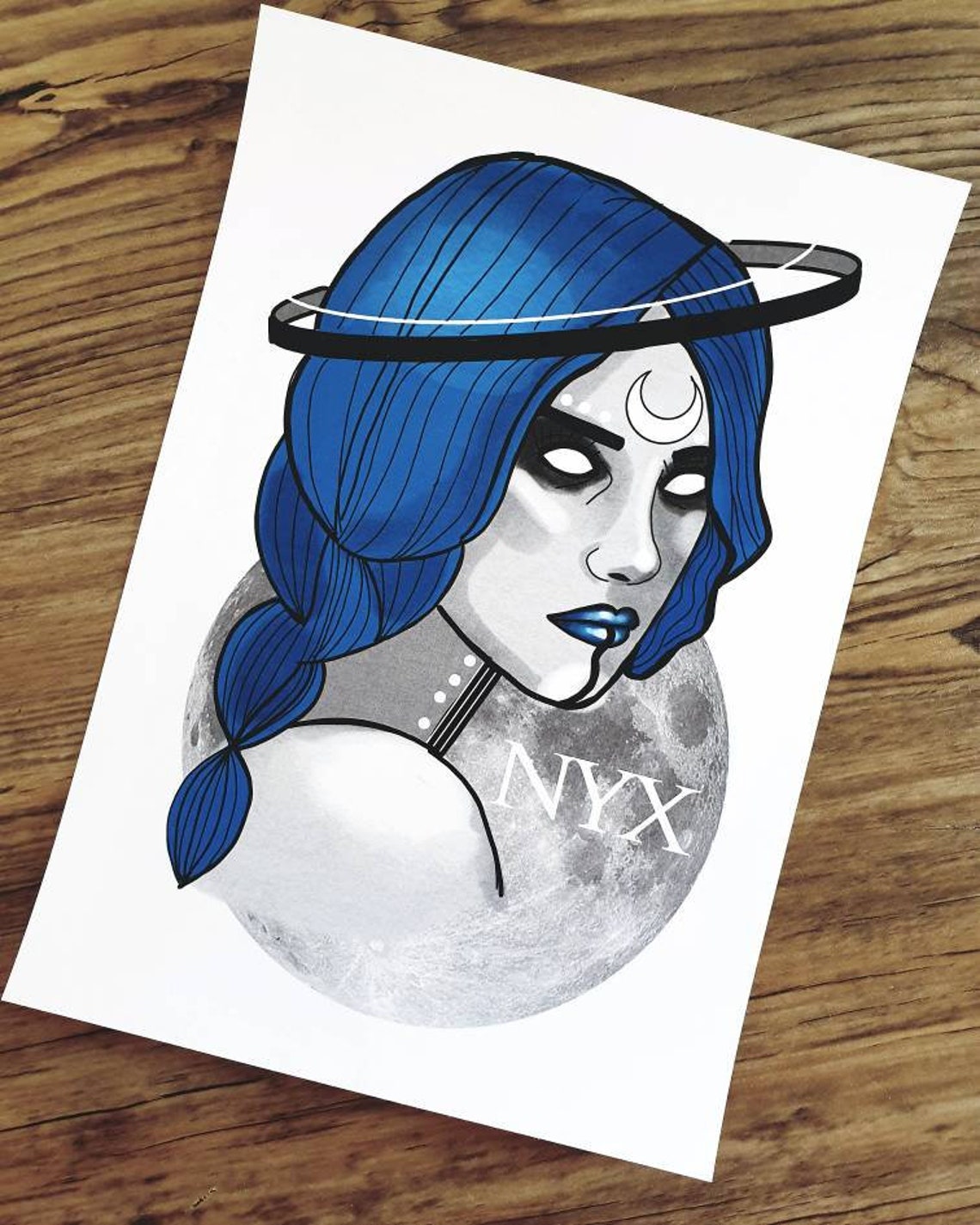 Nyx Greek Mythology Art Ancient Greek Greek Goddess Greek - Etsy