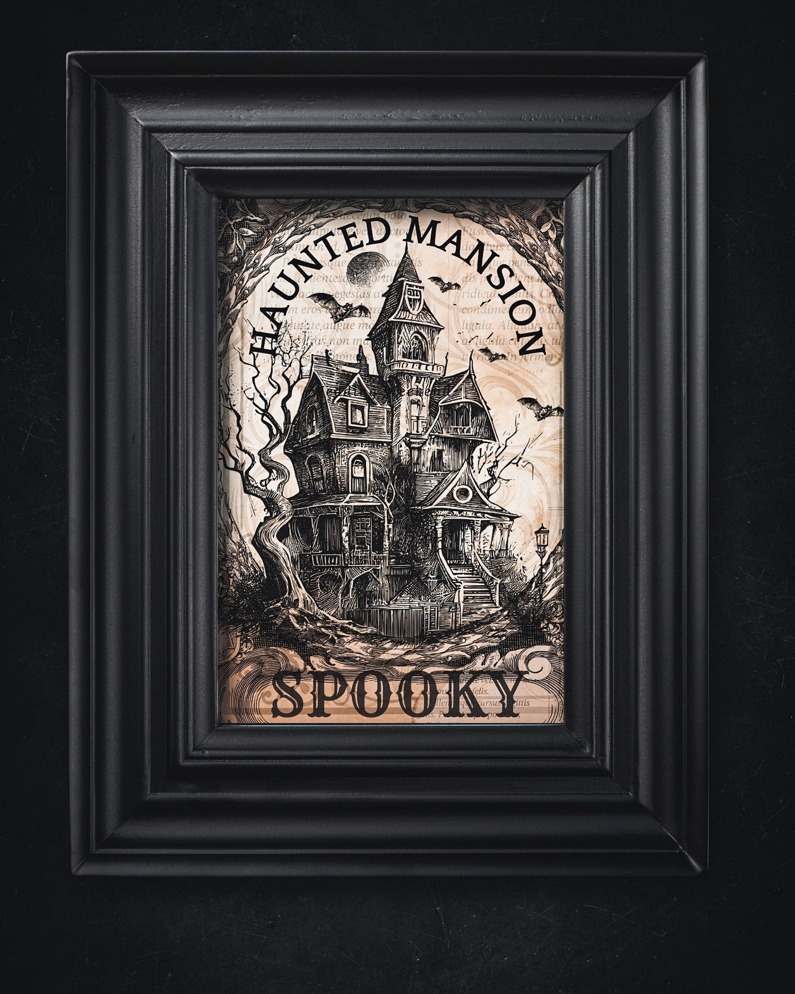 Printable Haunted Mansion Print, Gothic Home Decor, Spooky Home, Gothic ...