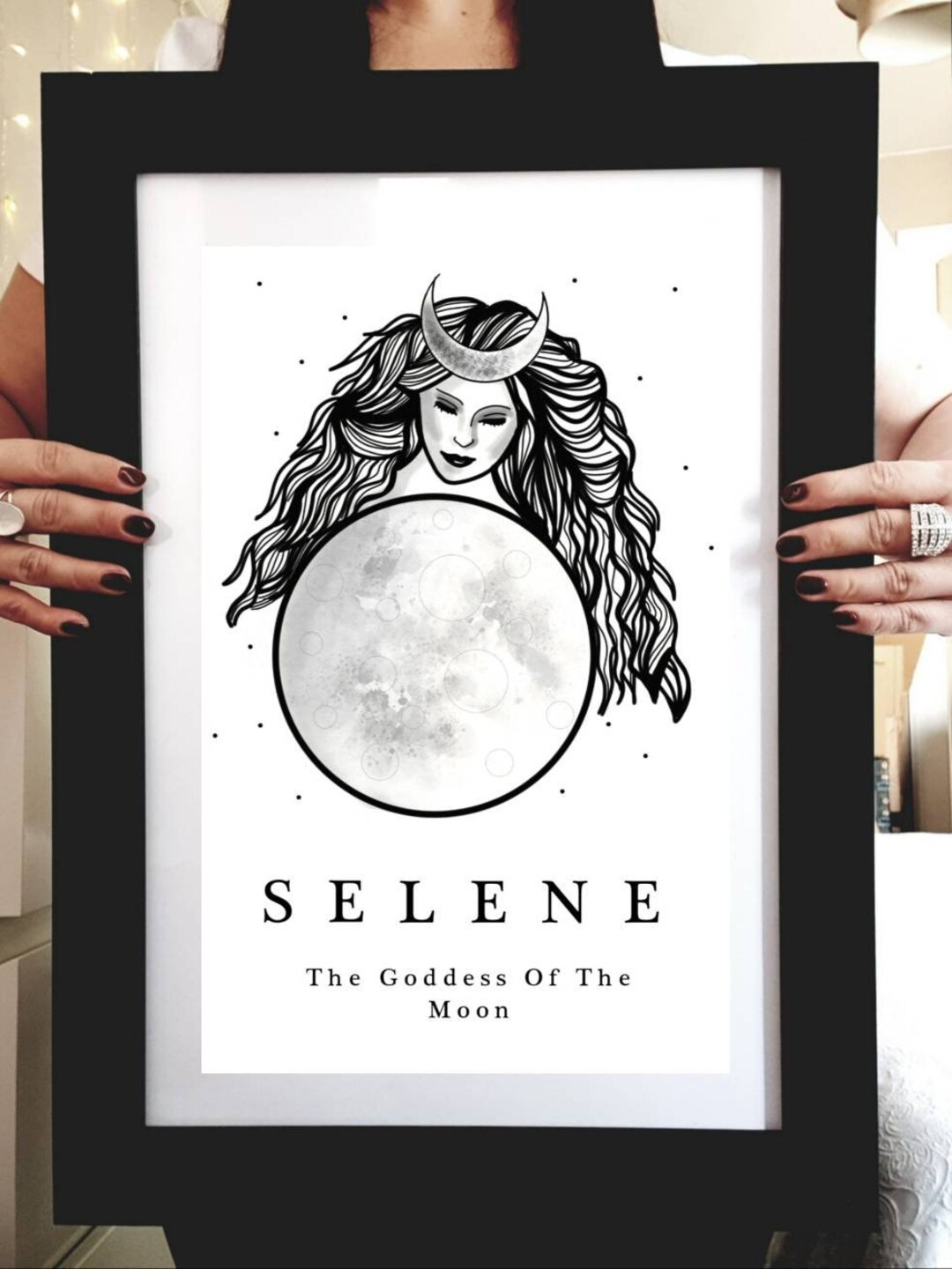 Selene Greek Mythology Print, Ancient Greek, Greek Goddess, Witch Altar ...