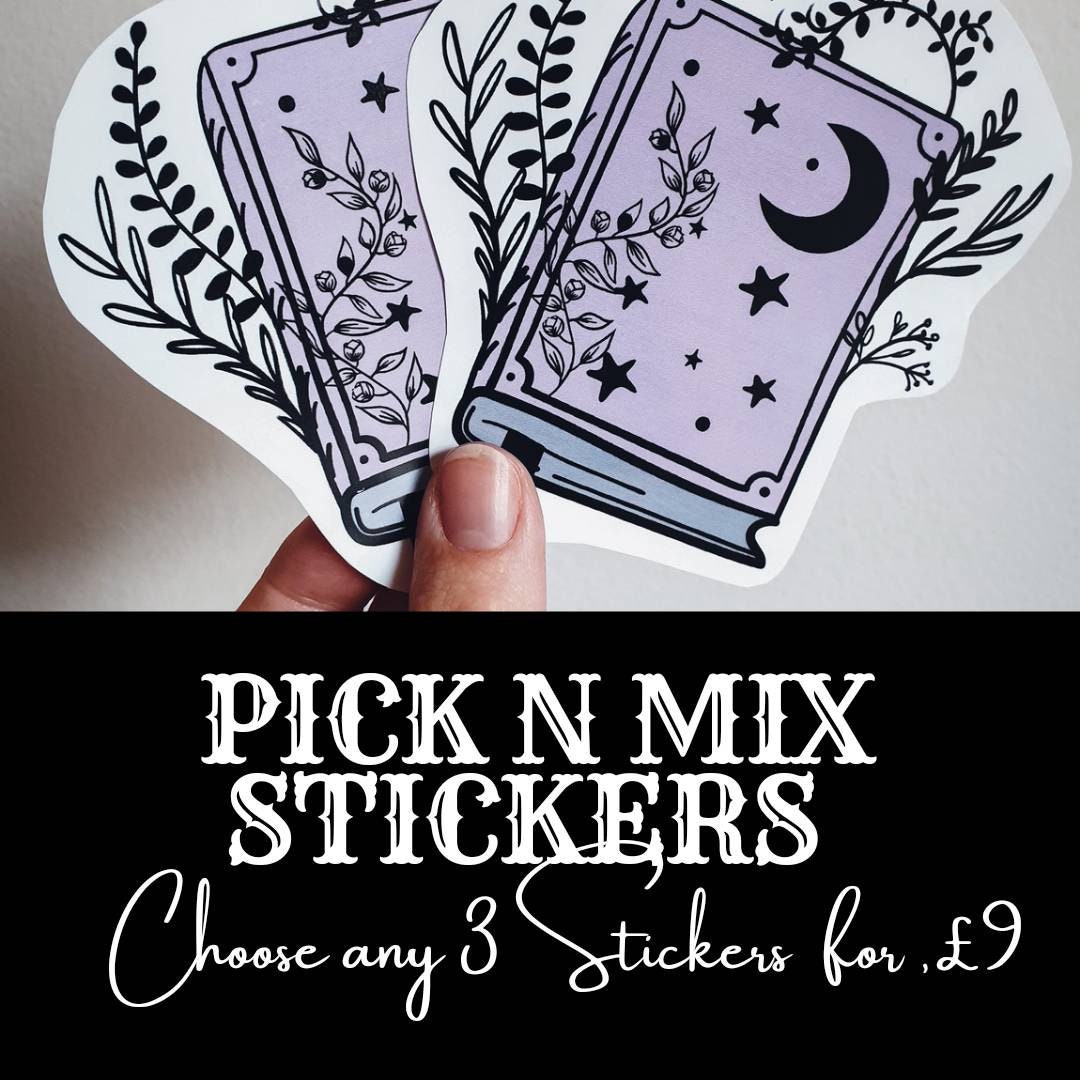 Spooky Halloween Vinyl Stickers Gothic Decor for Laptops, Journals, and ...