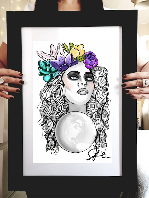 Gaia Greek Goddess Drawing