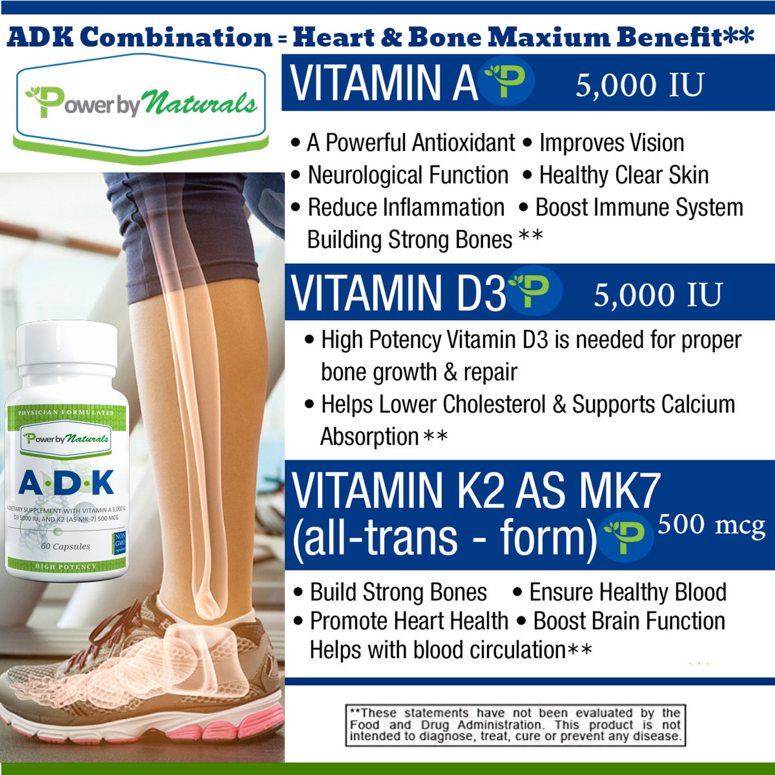 Vitamin ADK Dr Formulated High Potency Vitamin A 5000 iu D3 | Etsy