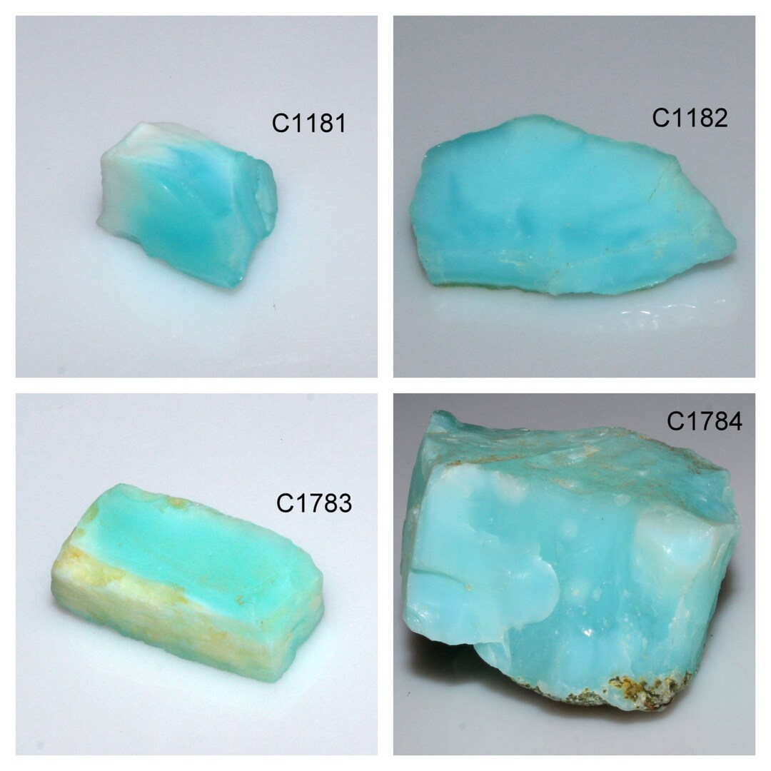 NATURAL PERUVIAN SKY Blue Opal Gemstone Rough - Etsy