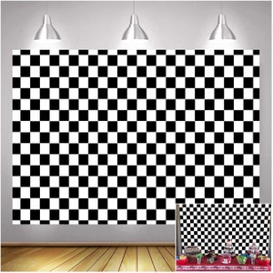 Checkered Backdrop 7x5ft Fast Car Party Background Transportation Baby ...