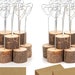 30 Rustic Table Number Holders Wood Base Place Card Stand Country ...