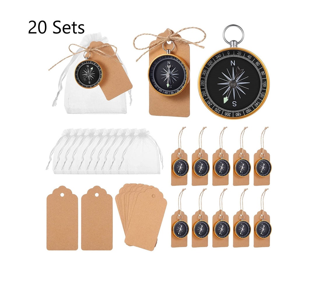 20 Sets Compass Wedding Favors Wedding Guest Gifts Nautical Souvenir ...