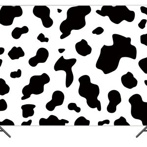 Cow Backdrop 7x5ft Barnyard Background Cowboy Baby Shower Banner ...