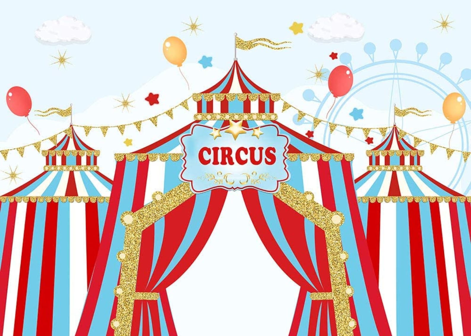 Circus Backdrop 7x5ft Carnival Party Background Tent Baby - Etsy