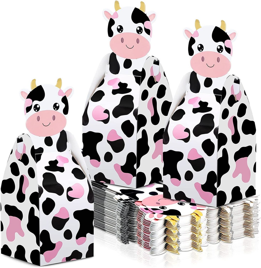 50 Cow Favor Boxes Barnyard Treat Containers Farm Gifts Western Theme ...