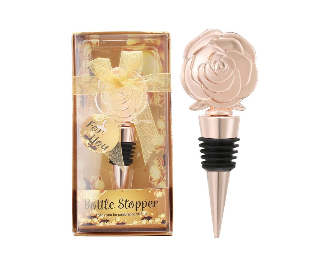 15 Rose Bottle Stoppers Flower Favors Garden Wedding Theme Useful ...