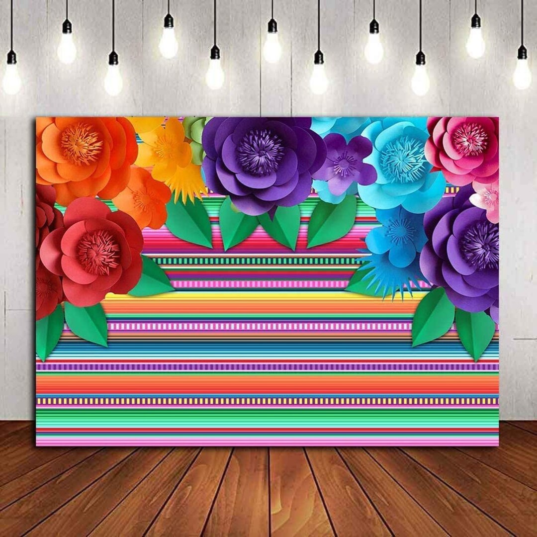 Mexican Fiesta Backdrop 7x5ft Cinco De Mayo Party Background Colorful ...