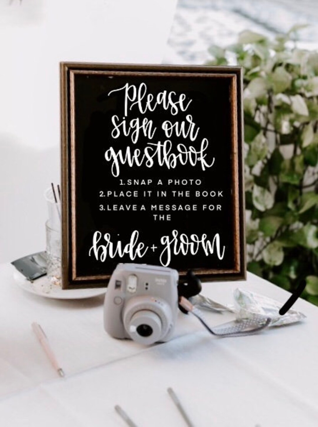 Please Sign Our Guestbook Wedding Calligraphy Digital Download SVG PNG ...