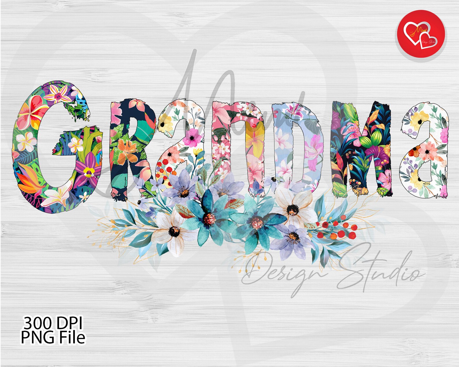 Grandma Sublimation Design Grandma Png Grandma With Blue Etsy