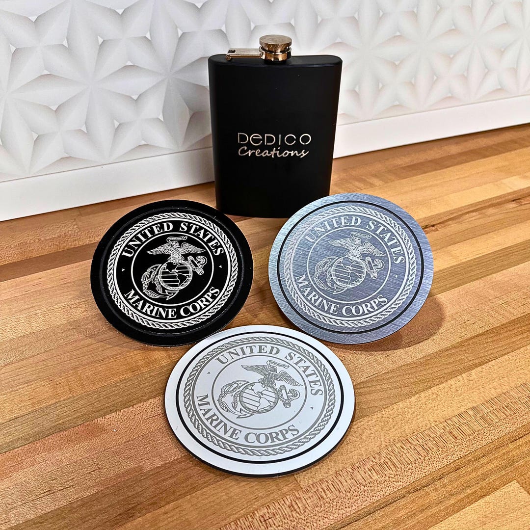 United States Marine Corps Coasters | FREE SHIPPING | Patriotic Gift ...