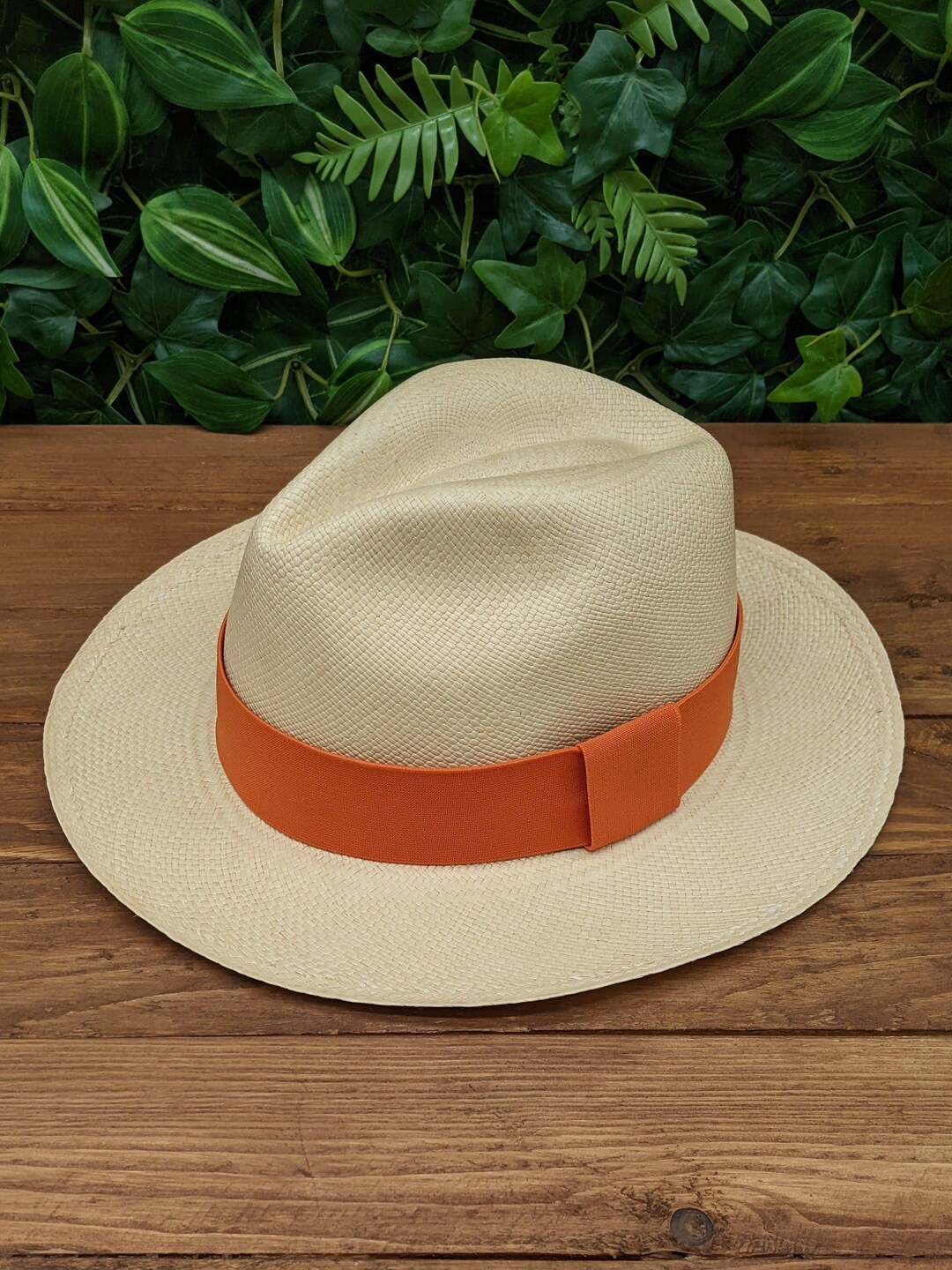 Genuine Ecuadorian Natural Panama Hat With Handmade Removable ~ Bright ...