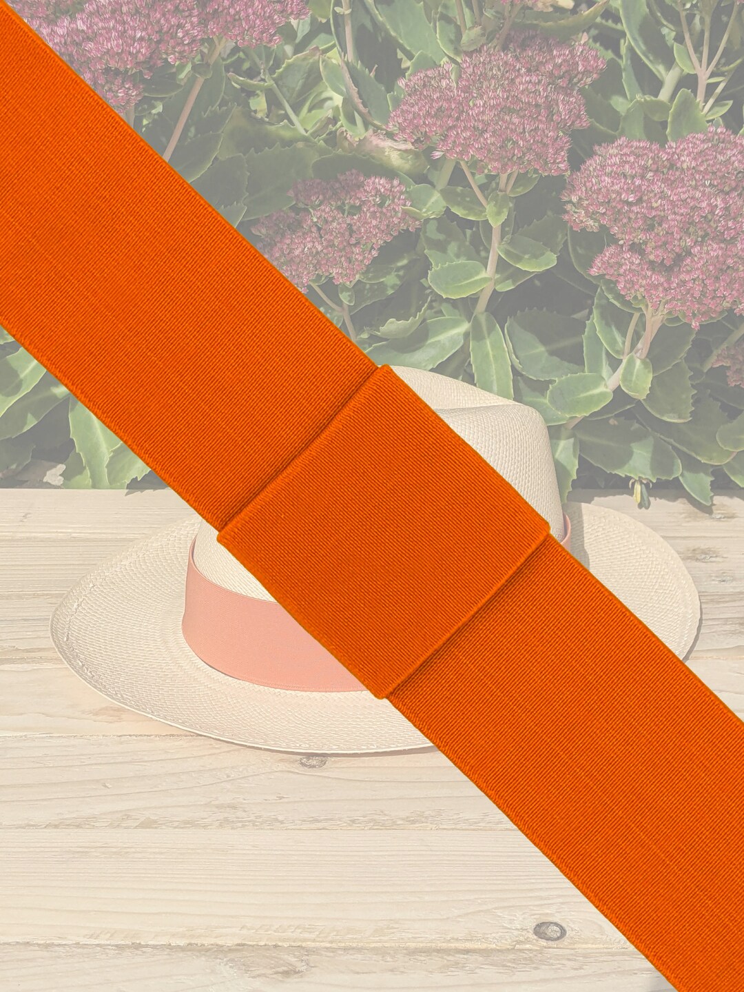 Spare Orange Hat Band Stretchy Elastic for Panama Bowler Boater Fedora ...