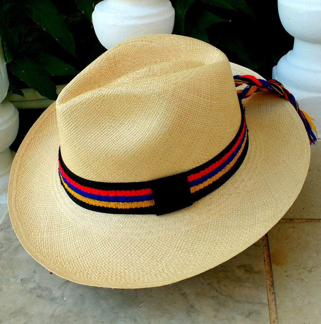 Genuine Ecuadorian Natural Panama Hat With Handmade Removable Band ...