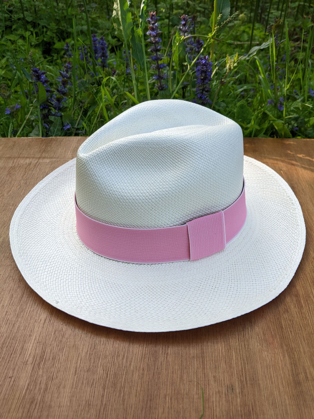Genuine Ecuadorian White Panama Hat With Handmade Removable - Etsy