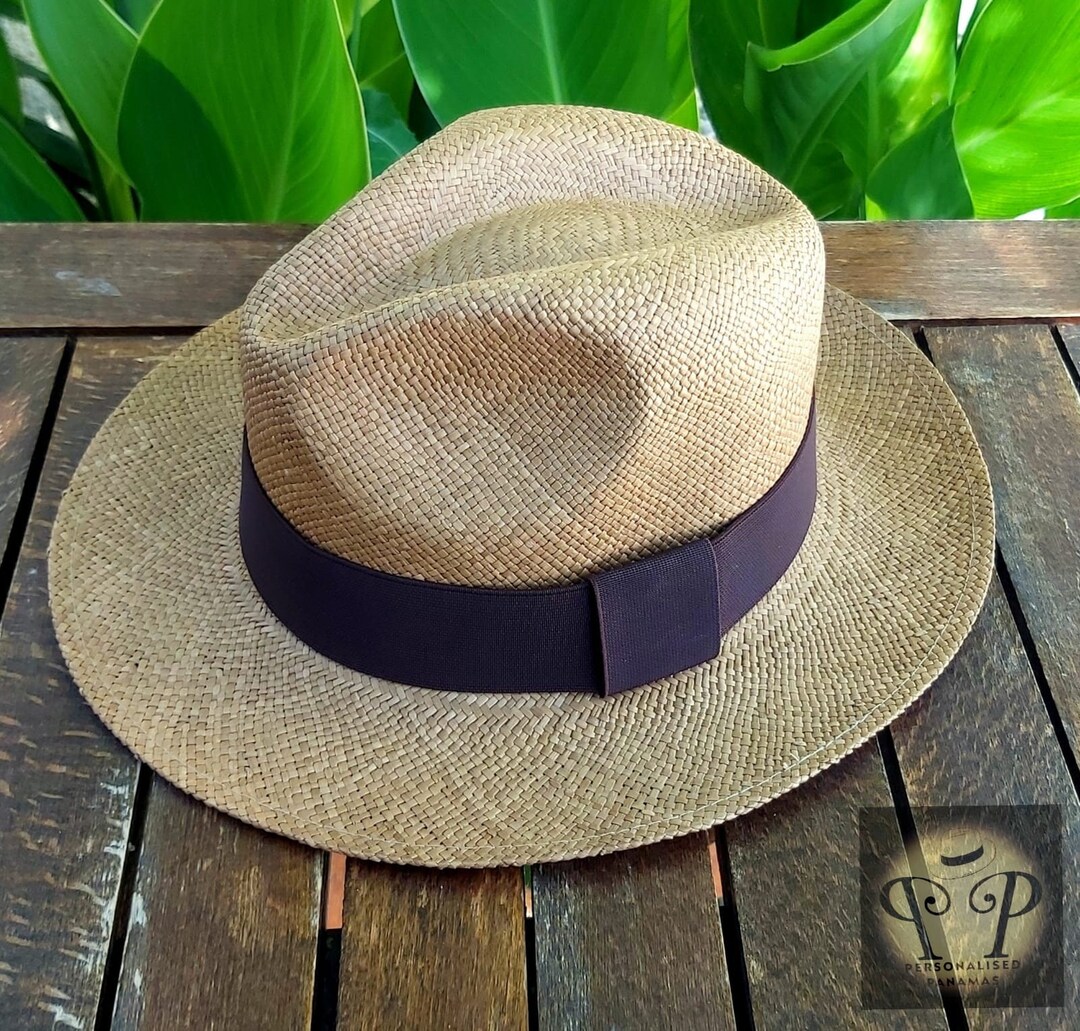 Genuine Ecuadorian Brown Panama Hat With Handmade Removable Chocolate ...