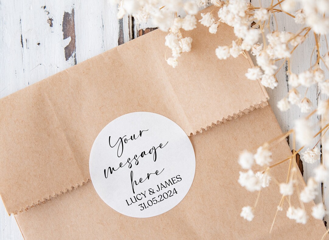 Custom Wedding Stickers, DIY Wedding Stickers, Personalised Wedding ...