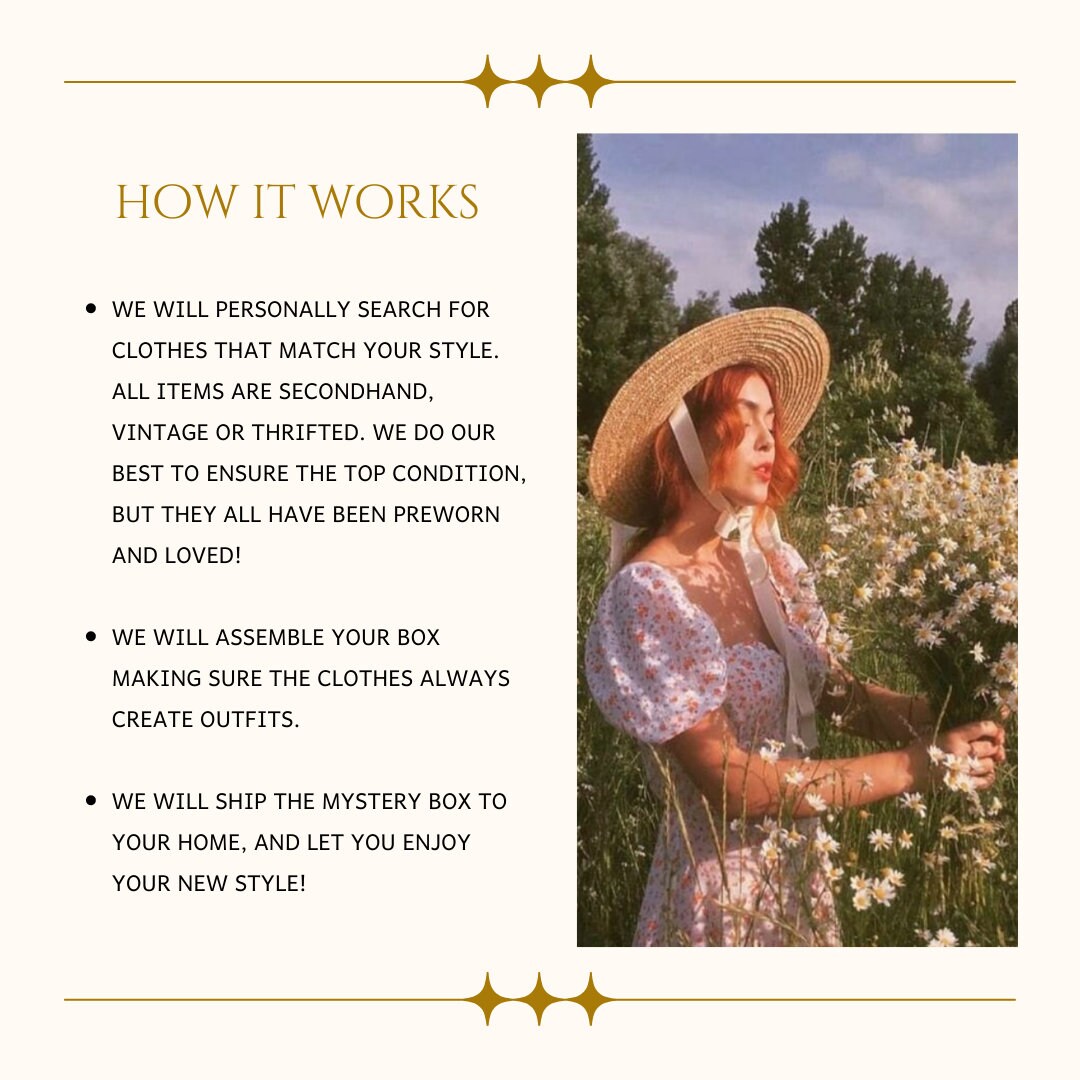 Cottagecore Aesthetic Mystery Box - Etsy