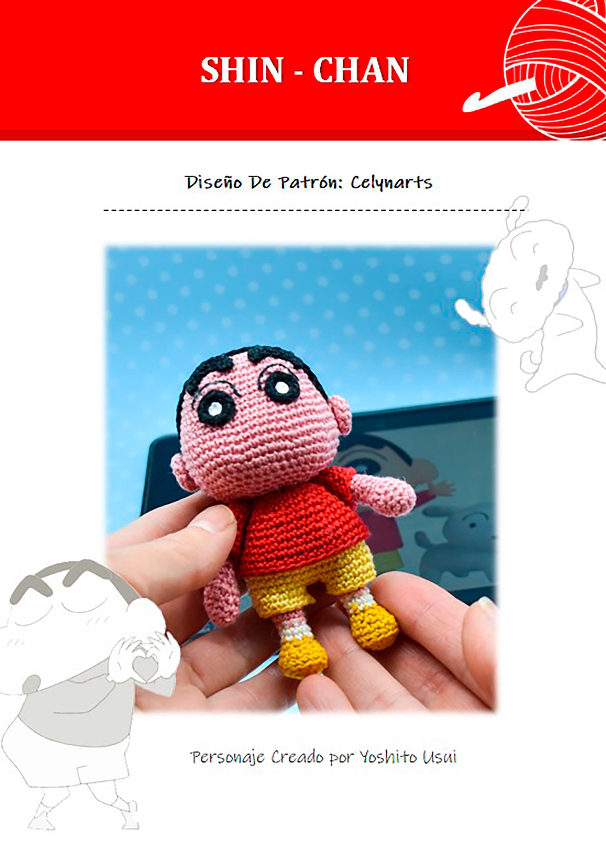 Shinchan Pattern ESP ENG/ Amigurumis / Crochet / Crochet / PDF Pattern - Etsy
