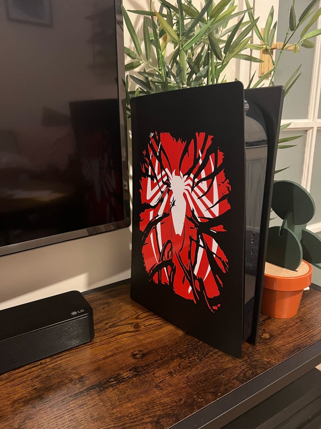 Black Spiderman/venom Logo PS5 Faceplate - Etsy Australia