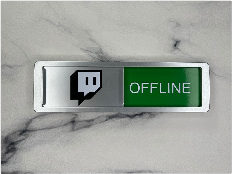 LIVE/OFFLINE Streamer Door Sign: Gaming Live Stream - Etsy