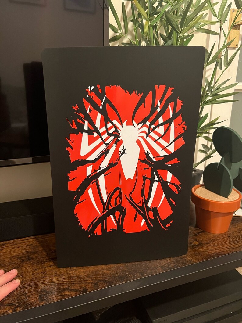 Black Spiderman/venom Logo PS5 Faceplate - Etsy Australia