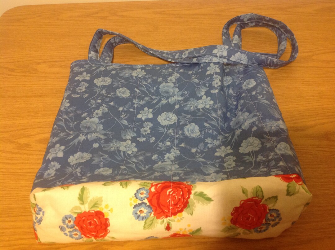 Large Floral Tote Bag - Etsy