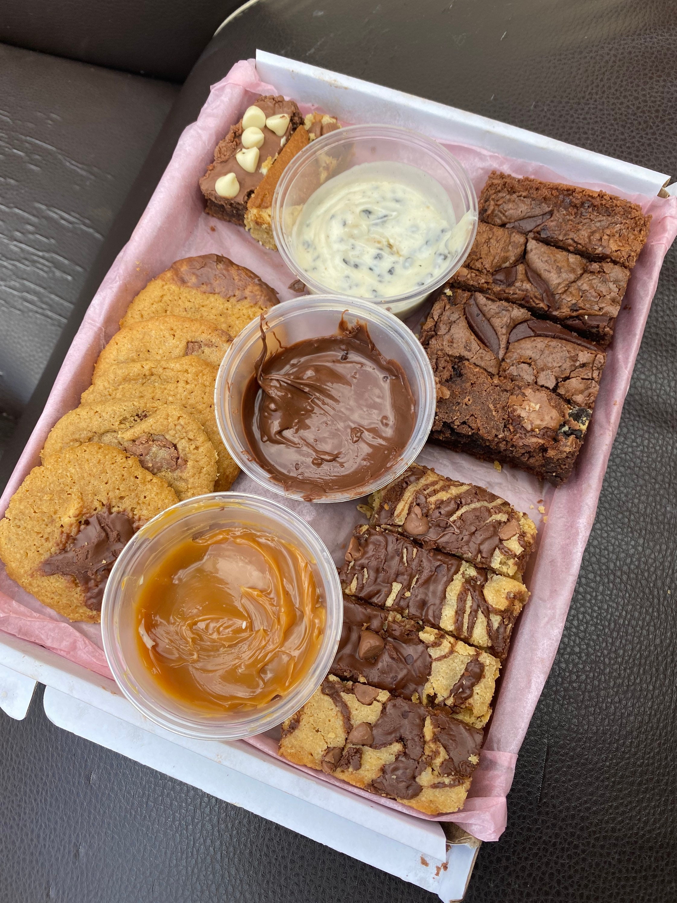 Dipping Box Brownies/blondies/cookies Postal Edible Letterbox - Etsy