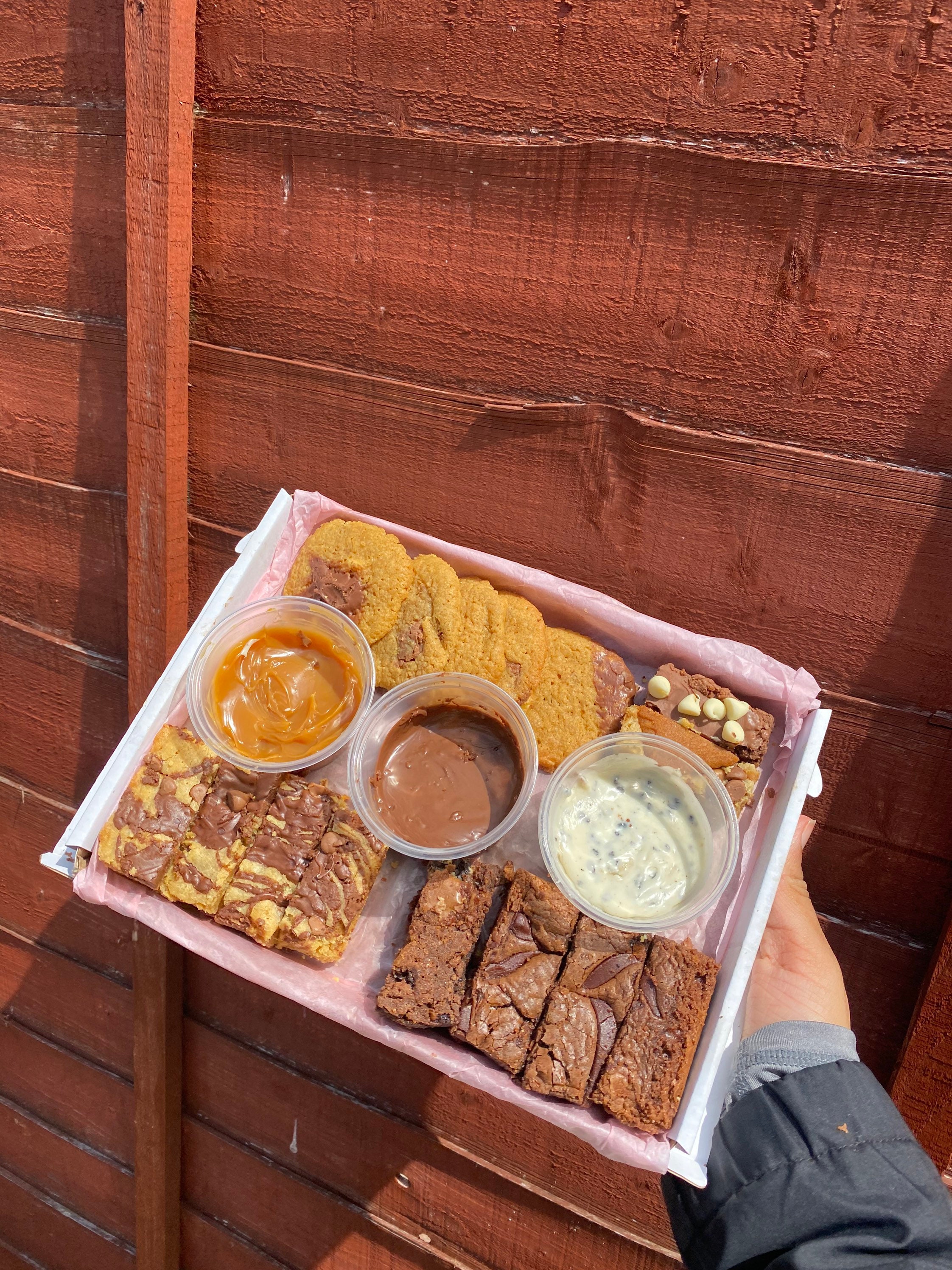 Dipping Box Brownies/blondies/cookies Postal Edible Letterbox - Etsy ...