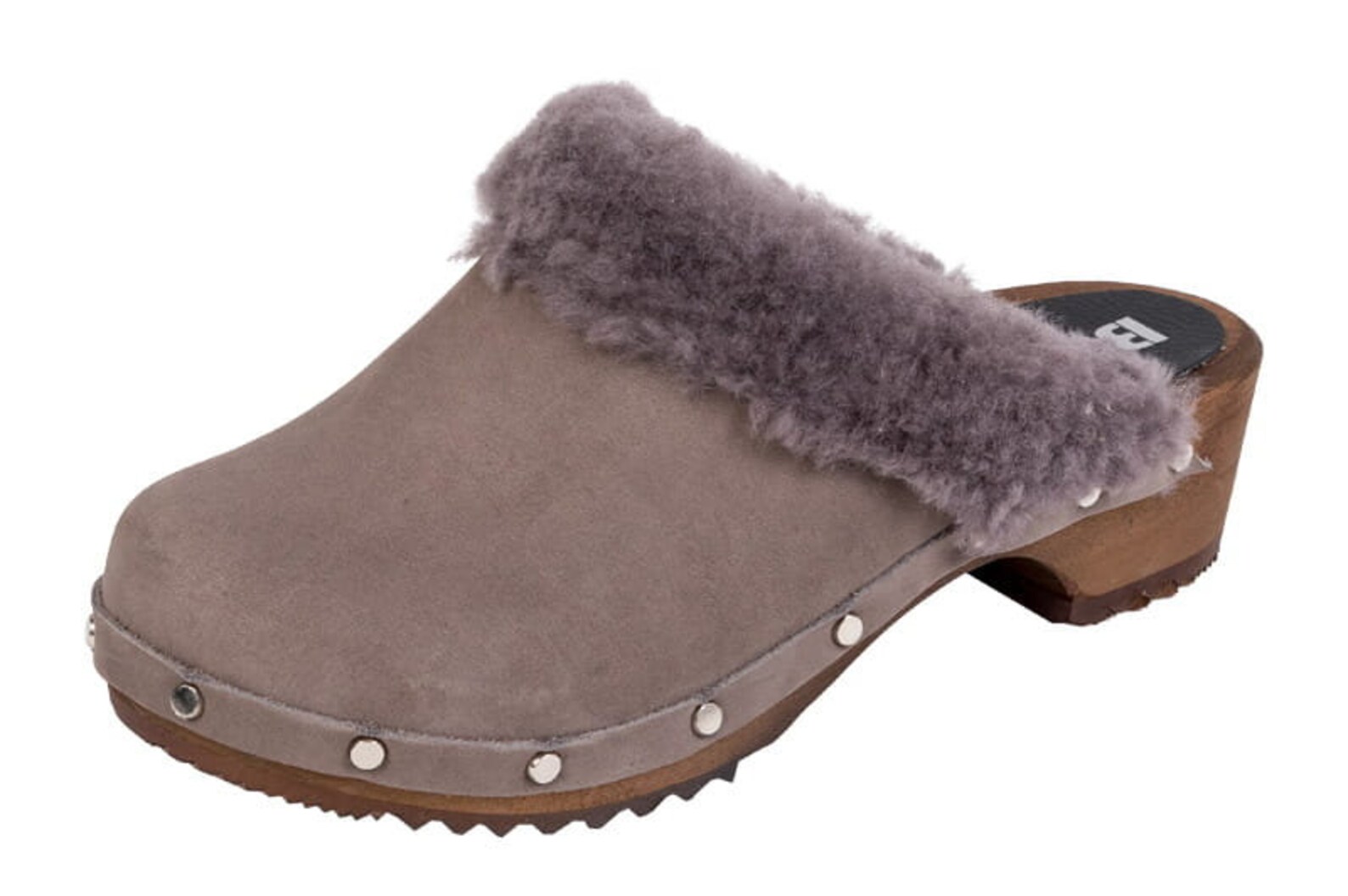 Warm Winter Sheepskin Fur Women Clogs Wooden Clogs High Heel Etsy