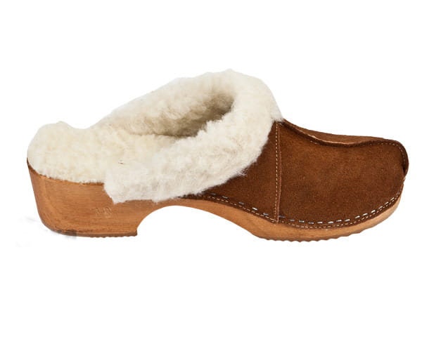 Warm Winter Sheepskin Fur Women Clogs Wooden Clogs High Heel - Etsy
