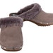 Warm Winter Sheepskin Fur Women Clogs, Wooden Clogs, High Heel Clogs ...