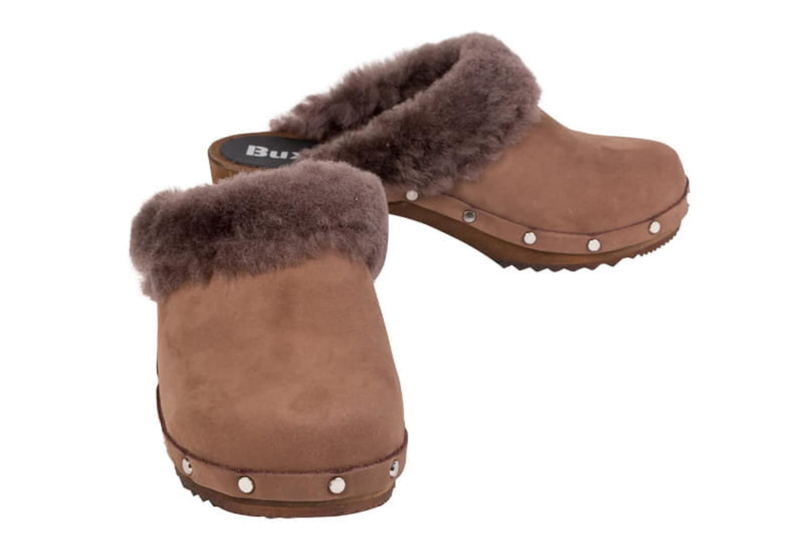 Warm Winter Sheepskin Fur Women Clogs Wooden Clogs High Heel - Etsy UK