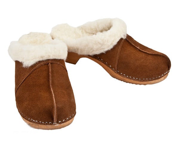 Warm Winter Sheepskin Fur Women Clogs Wooden Clogs High Heel - Etsy