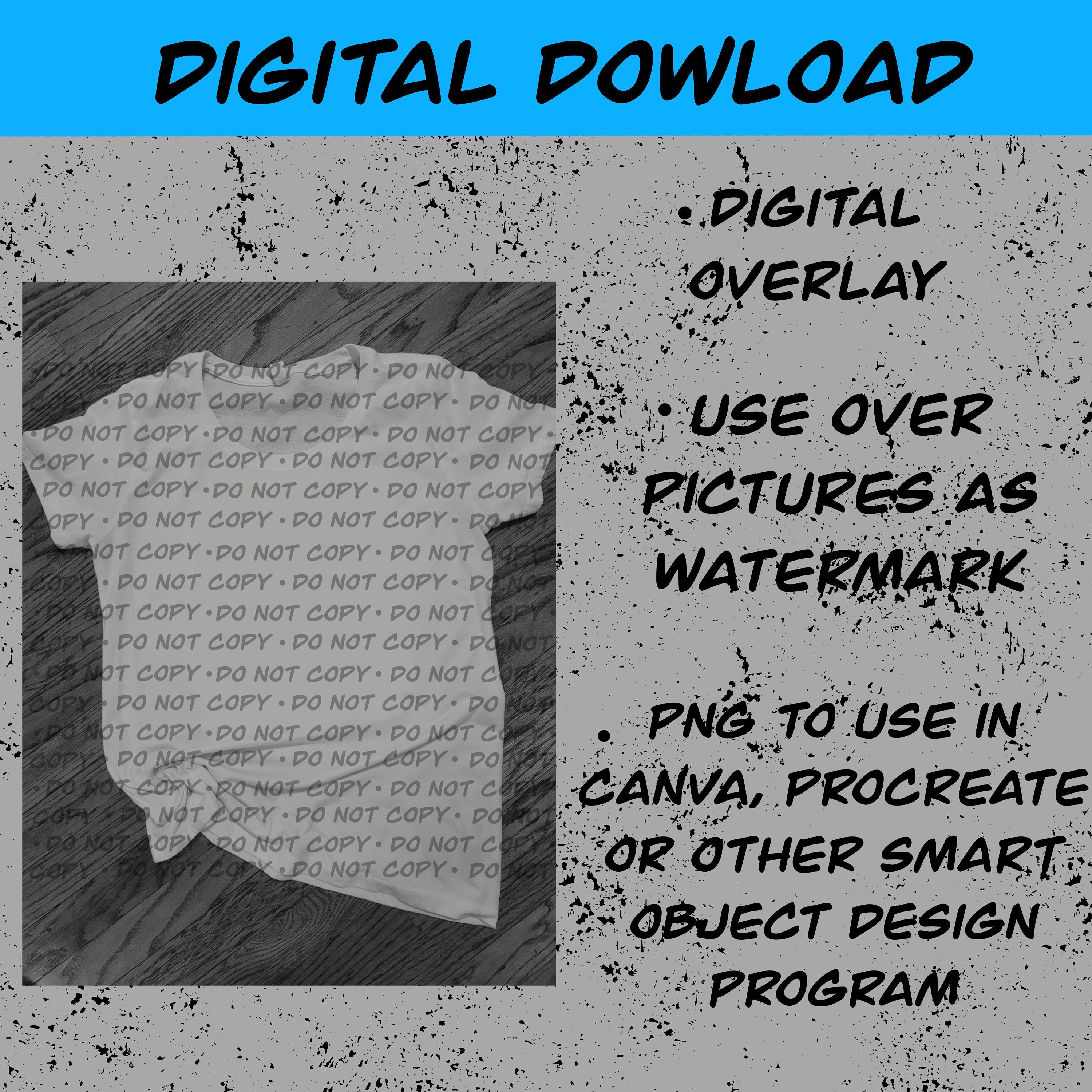 Digital Download Watermark DO NOT COPY - Etsy