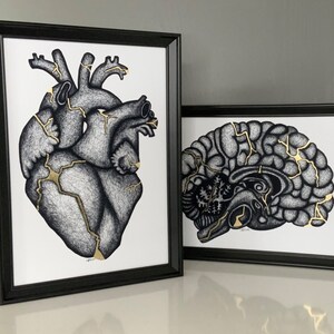 The Kintsugi Mind - Hand Finished With Gold Leaf - Etsy