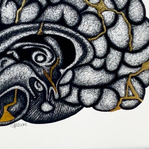 The Kintsugi Mind - Hand Finished With Gold Leaf - Etsy