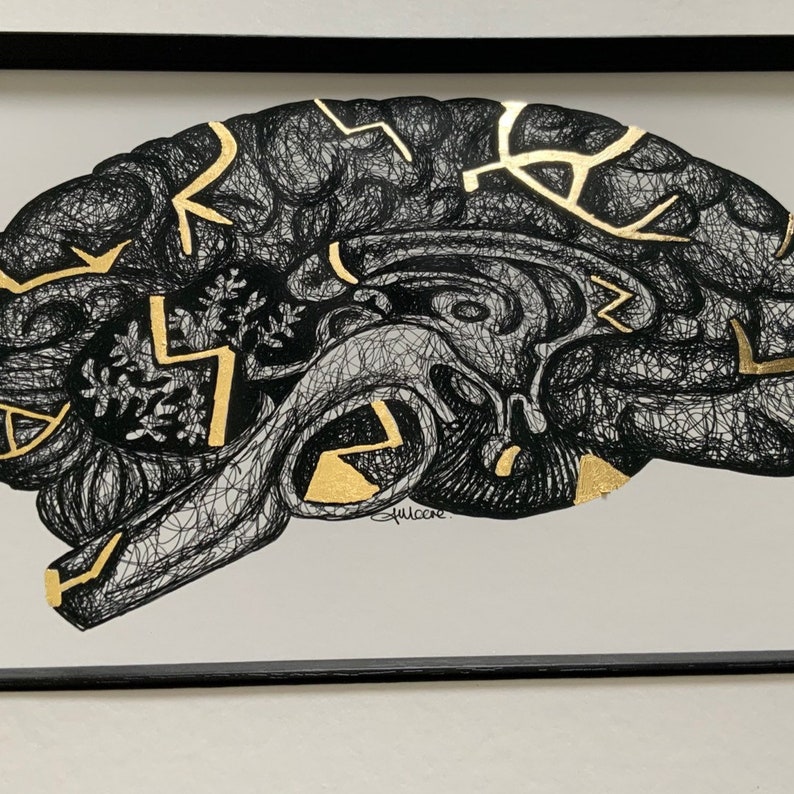 The Kintsugi Mind Hand Finished With Gold Leaf - Etsy