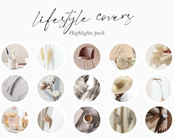 Minimalist Instagram Highlight Covers | Lifestyle Words Highlight ...