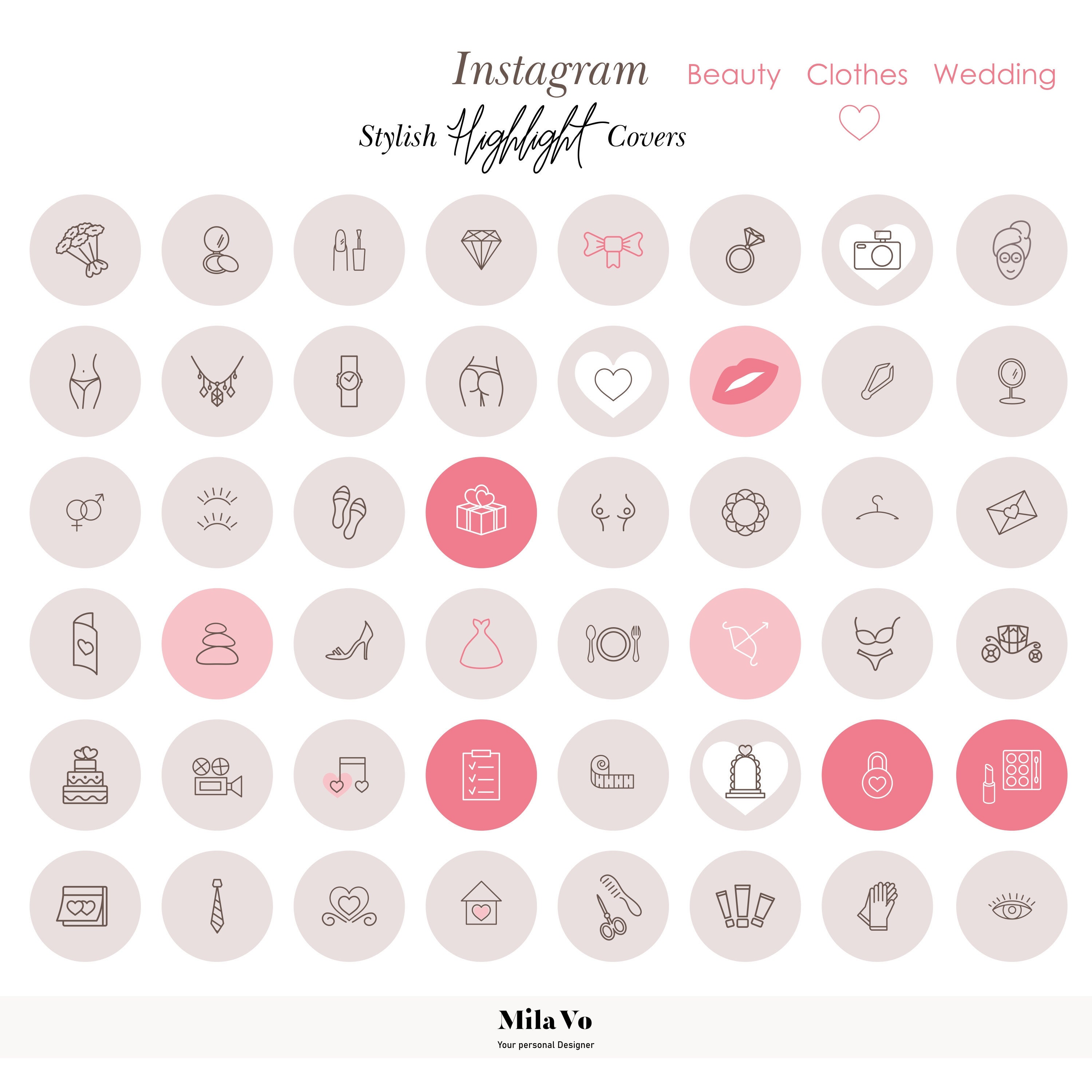 Instagram Story Highlight Icons, Instagram Icons, Highlight Icons ...