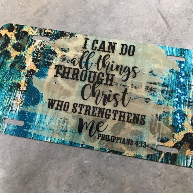 Bible License Plate - Etsy