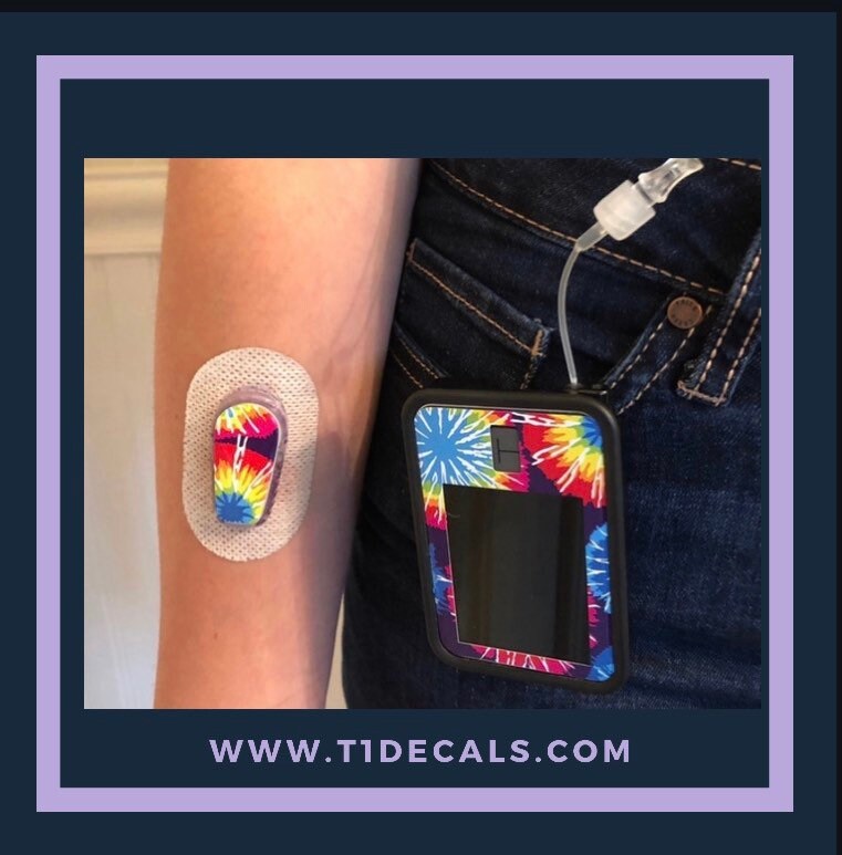Tie Dye Dexcom G6 Decal | Etsy