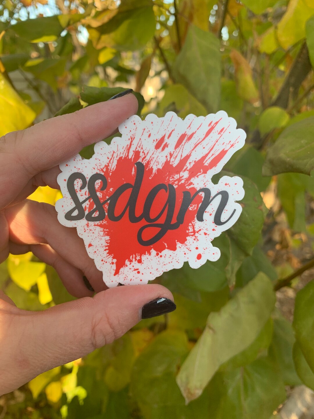 SSDGM Blood Spatter Sticker - Etsy