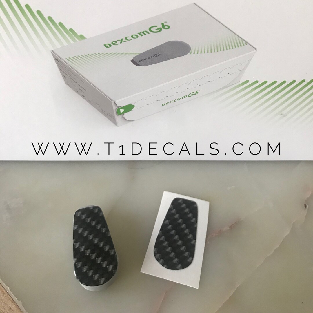 Carbon Fiber Dexcom G6 Decal - Etsy