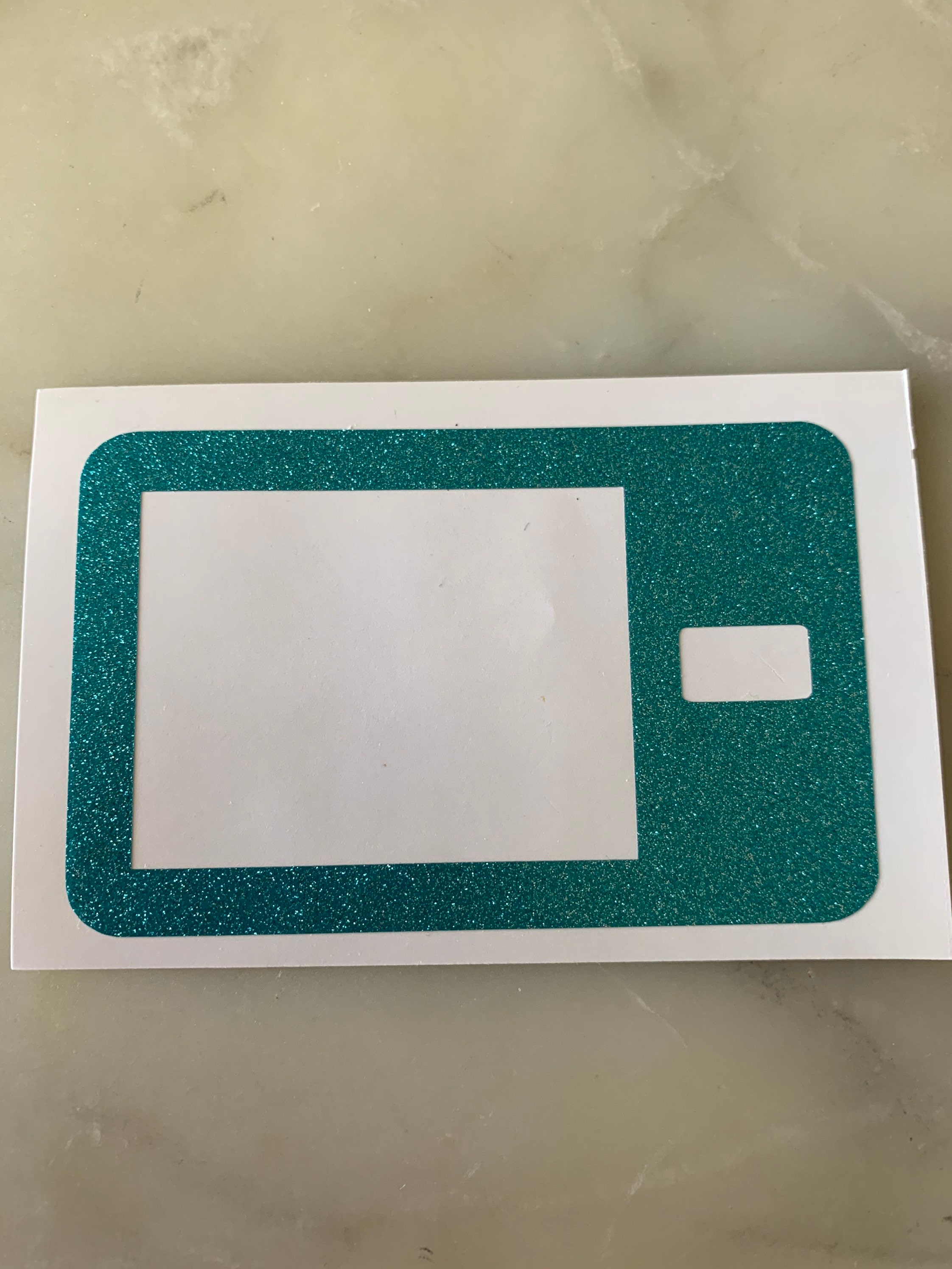 Aqua Shimmer T-Slim Sticker Decal | Etsy