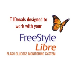 True Blue Shimmer Freestyle Libre Decal - Etsy
